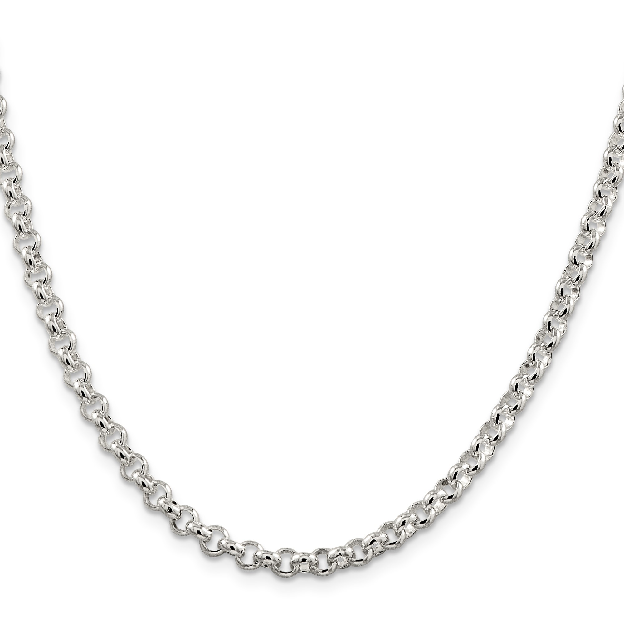 Sterling Silver Rolo Chain Necklace, 4.6 mm | eBay
